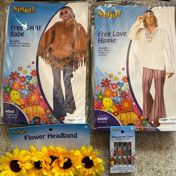 Spirit | Accessories | Spirit Halloween Hippie Free Spirit Adult ...